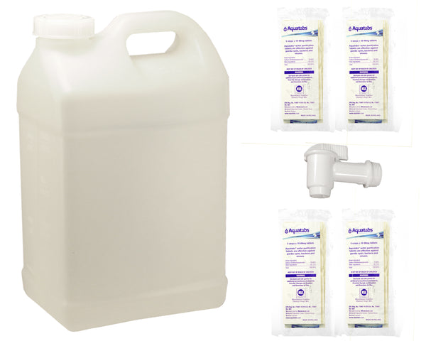 Water Treatment Kit with 2.5 Gallon Mix Measure and Dispensing Jug ...