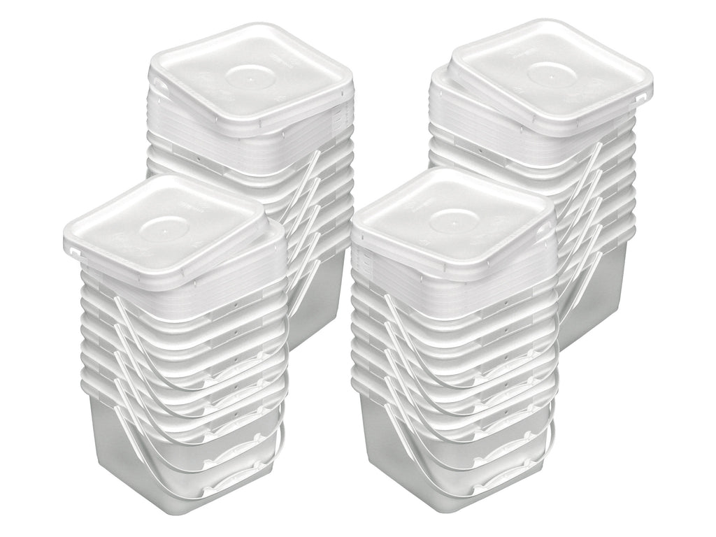 2 Gallon Square Bucket with Snap On Lid – TankBarn