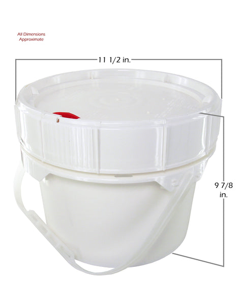 10 Gallon Food Grade Plastic Buckets 7.9 Gallon (29.91 L) Plastic